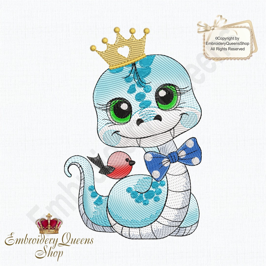 Baby Snake Machine Embroidery Design Boy 3 Sizes to Download Safari ...