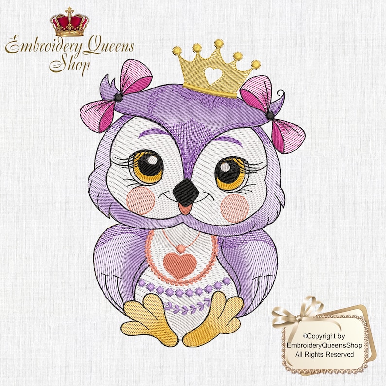 Cute Owl Machine Embroidery Design Toy Babies Series 3 Sizes - Etsy