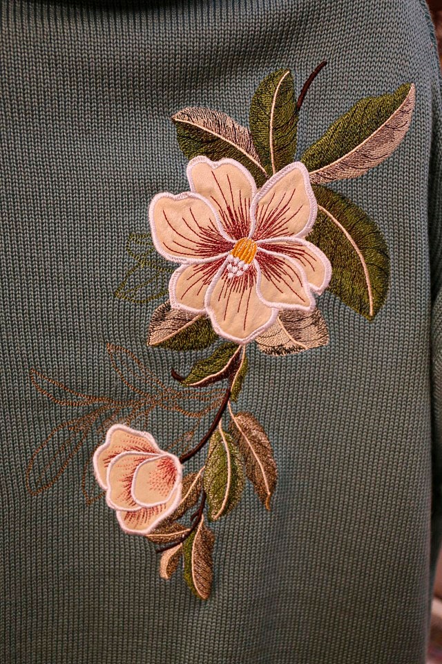 Magnolia Machine Embroidery Design Applique + Embroidery Instant ...