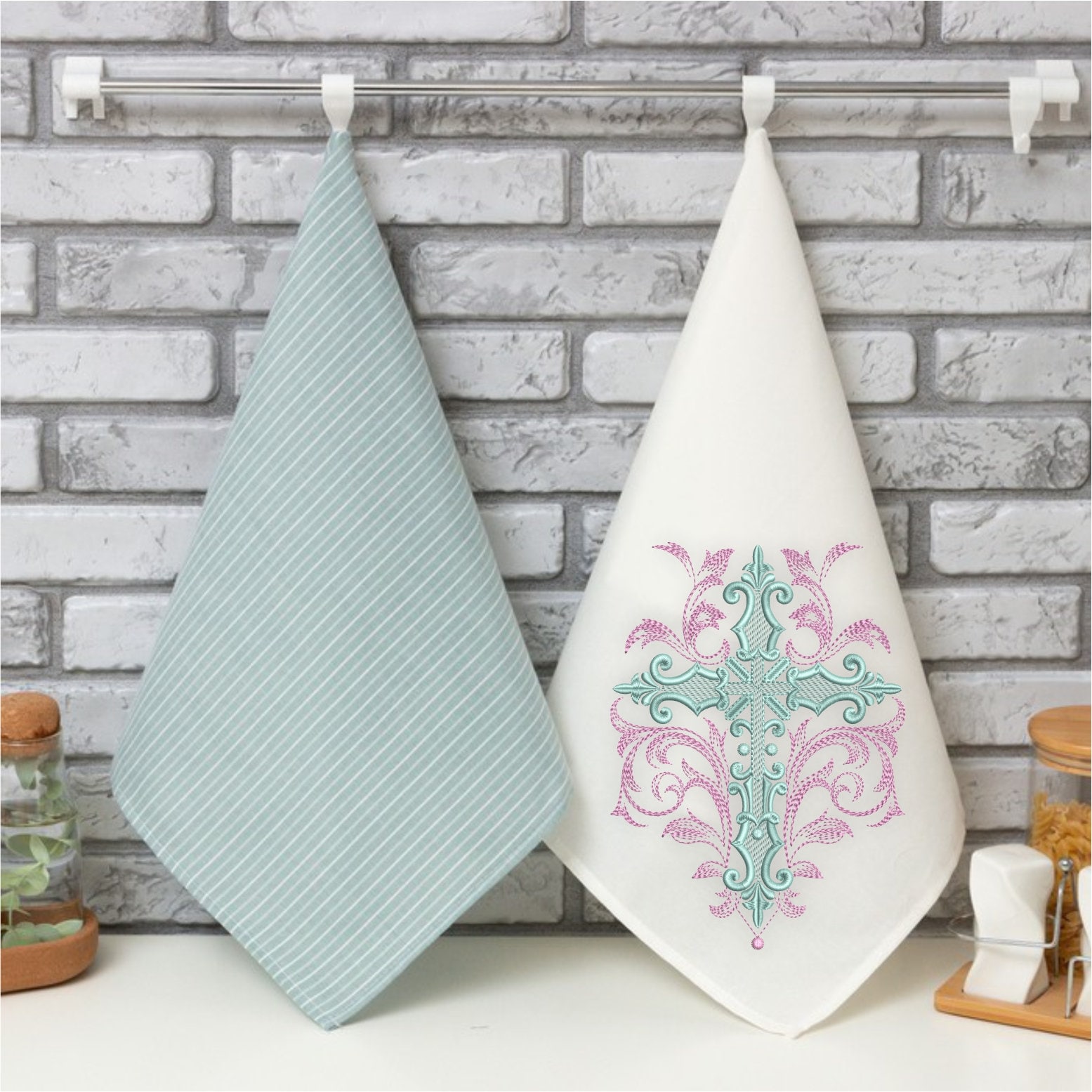 Cross Machine Embroidery Design. 3 Sizes to Download. Fit - Etsy