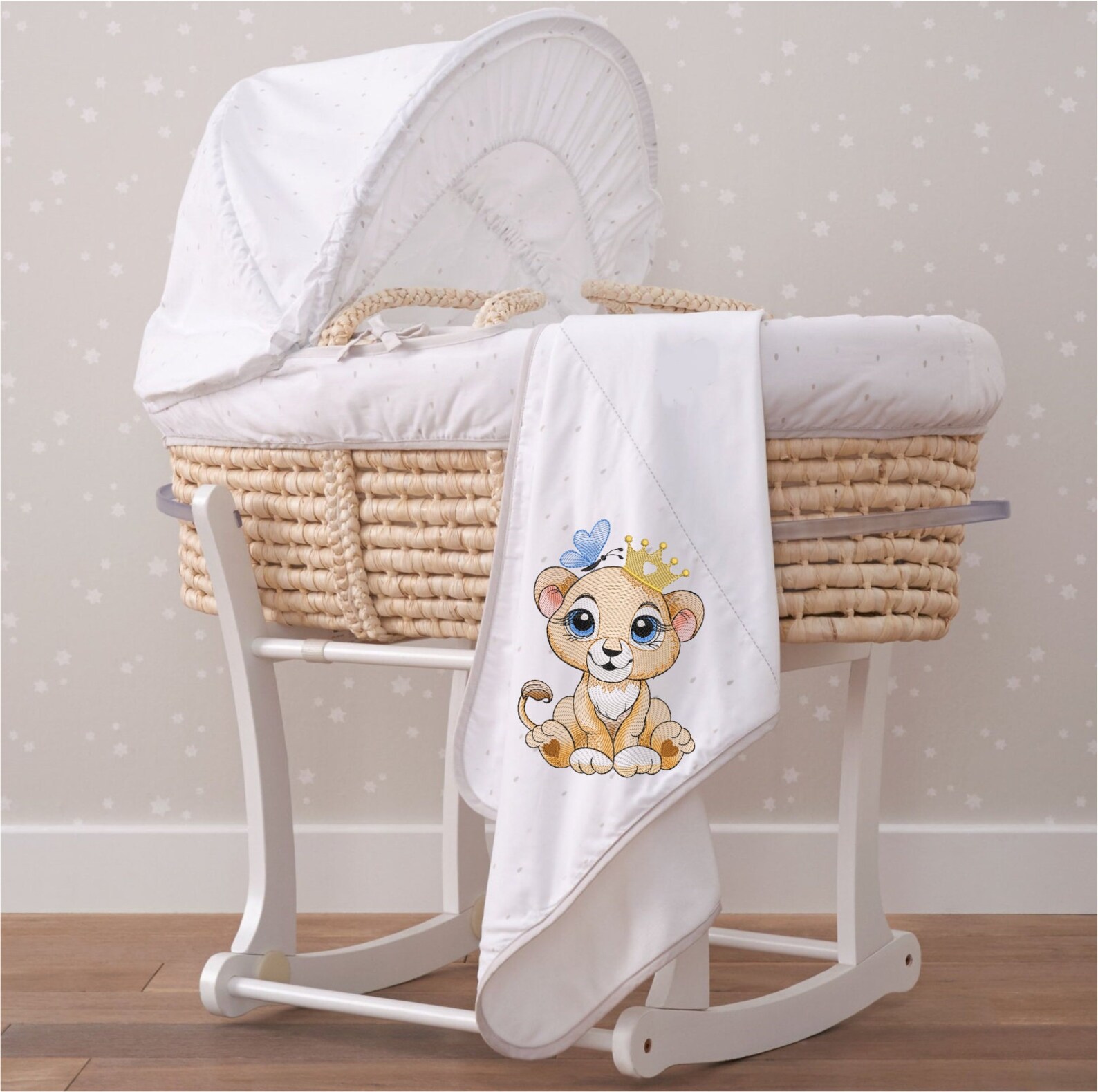 Baby Lion Machine Embroidery Design Lion King Crown 3 Sizes to - Etsy