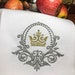 Crown Monogram Frame Machine Embroidery Design Set: Crown + Frame ...
