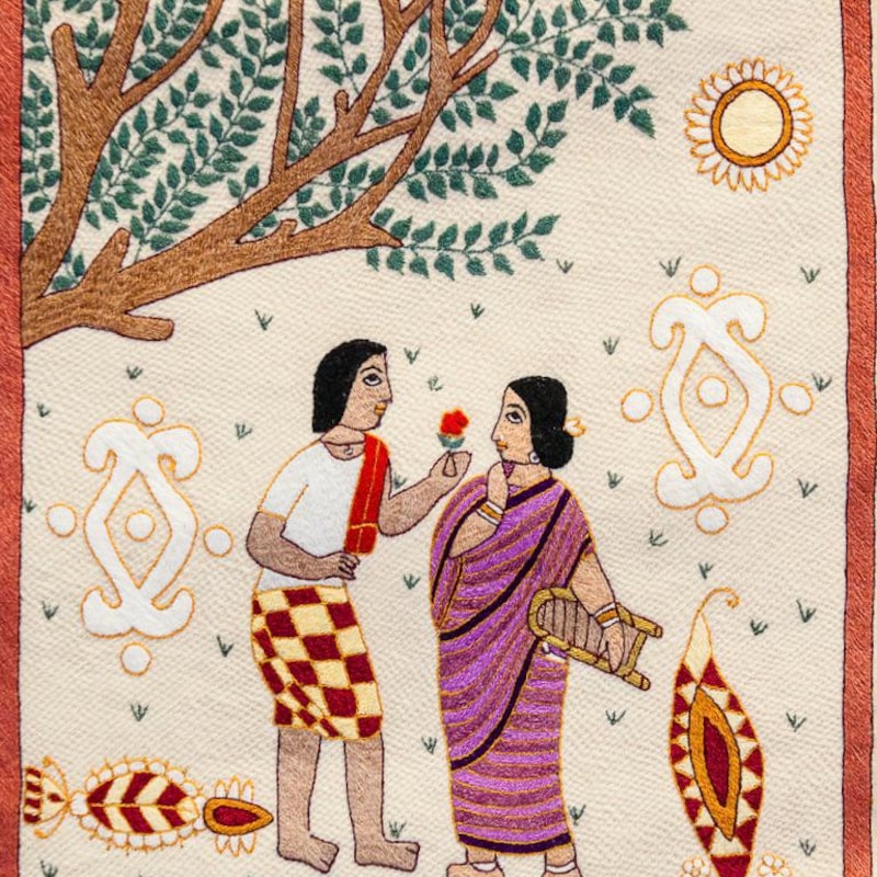 Nakshi Kantha Silk - Etsy