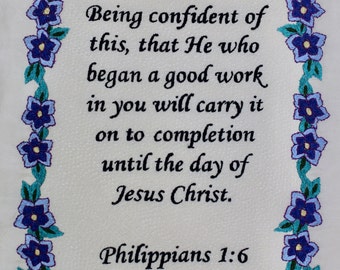 Philippians 1 6 Art - Etsy