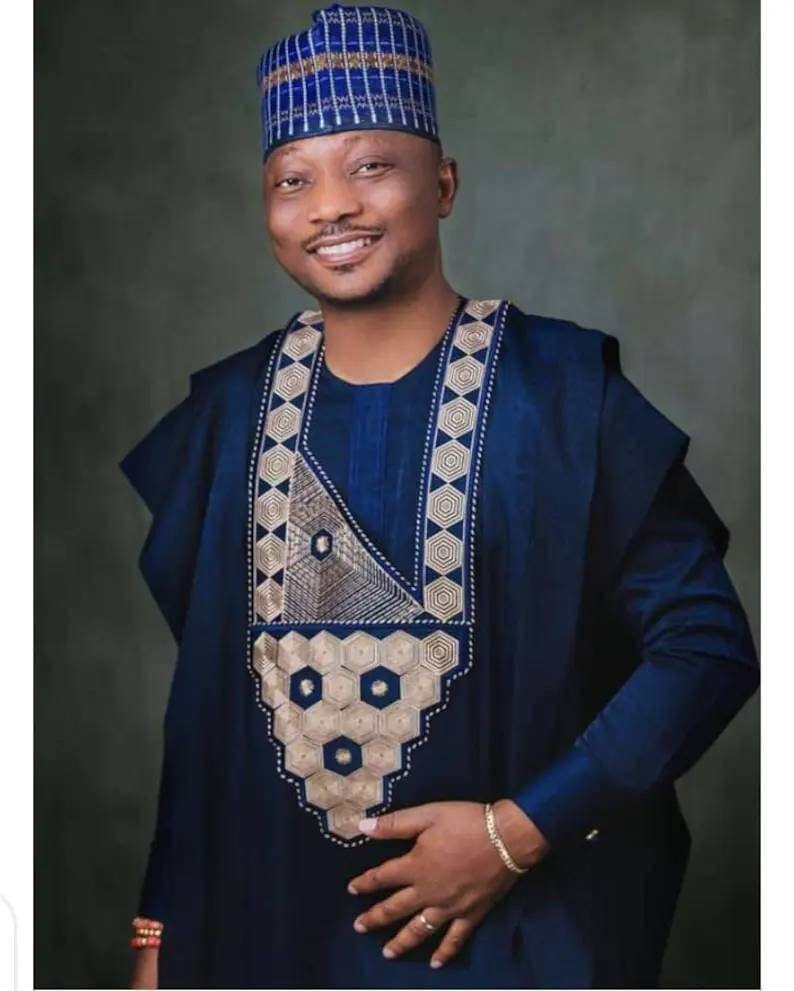 Royal, Navy Blue African Men's Outfit, Shirt Matching Pants, Wedding ...