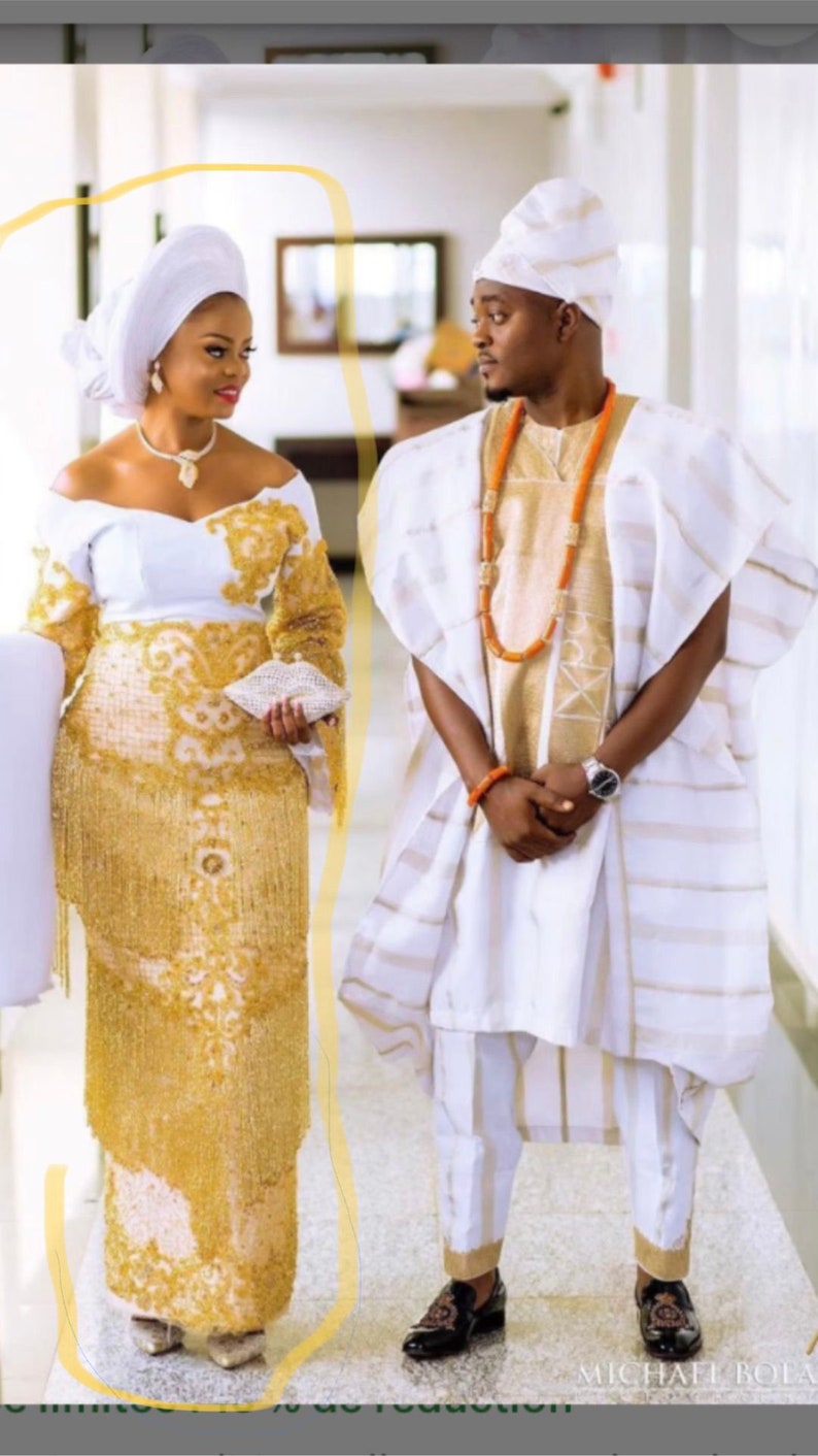 Agbada Ofi African Mens Clothings, Wedding Attire Suits Aso Oke Ebi ...