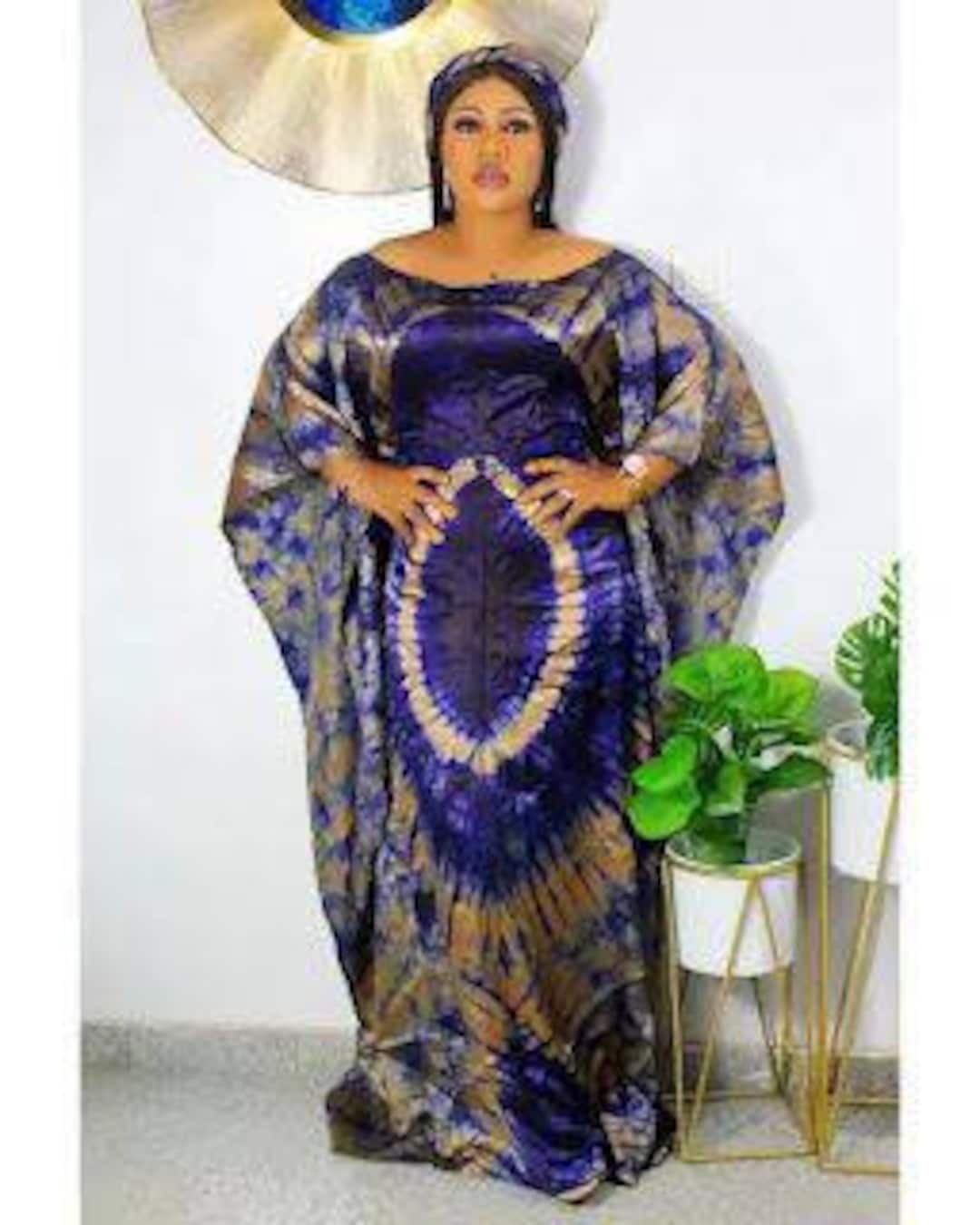 Adire Gown Styles, Adire Styles for Women, Adire Kaftan Styles, Adire ...
