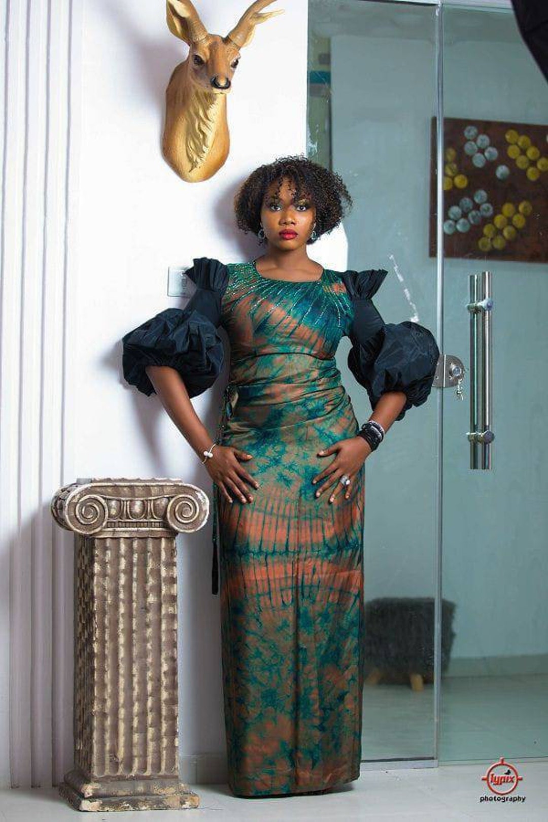 Adire Gown Styles, Adire Styles for Women, Adire Kaftan Styles, Adire ...