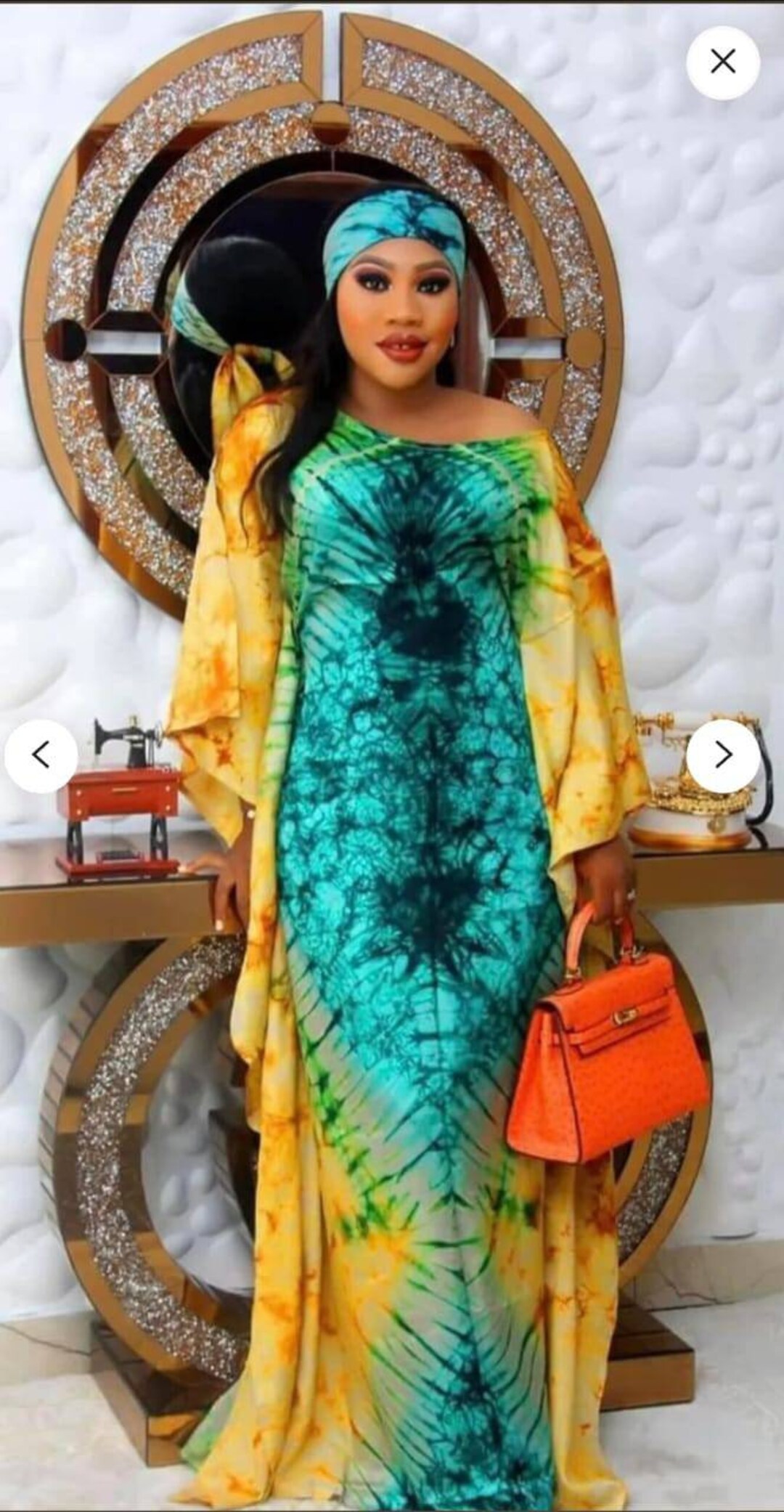Adire Gown Styles, Adire Styles for Women, Adire Kaftan Styles, Adire ...