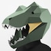 T-rex Low Poly Mask, DIY Paper Craft Mask Dinosaur, PDF Template for 3D ...