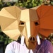 Bull Low Poly Mask, DIY Paper Craft Mask, PDF Template for 3D Masks ...