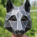 Wolf Mask, Low Poly Wolf, DIY Paper Craft Mask Wolf, PDF Template for ...