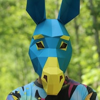 Printable Donkey Mask: Kids Costume Party Mask (digital Download) - Etsy