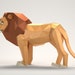 Big Lion Papercraft, 3d Paper Craft, PDF A3 Template DXF and SVG Files ...