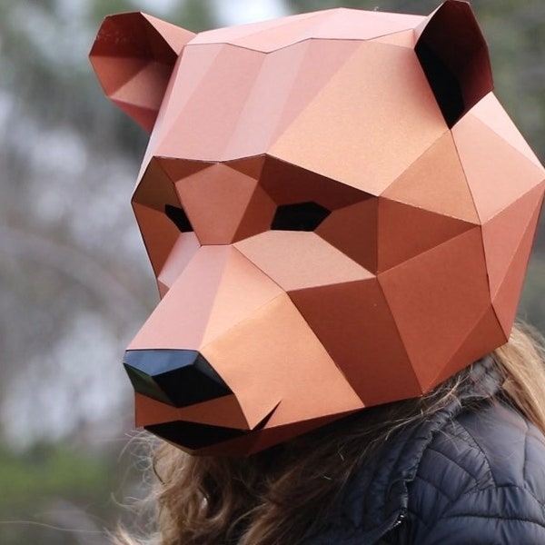 Bear Mask - Etsy