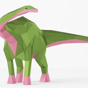 Diplodocus Dinosaur Large Model Low Poly PDF Template, Dinosaur ...