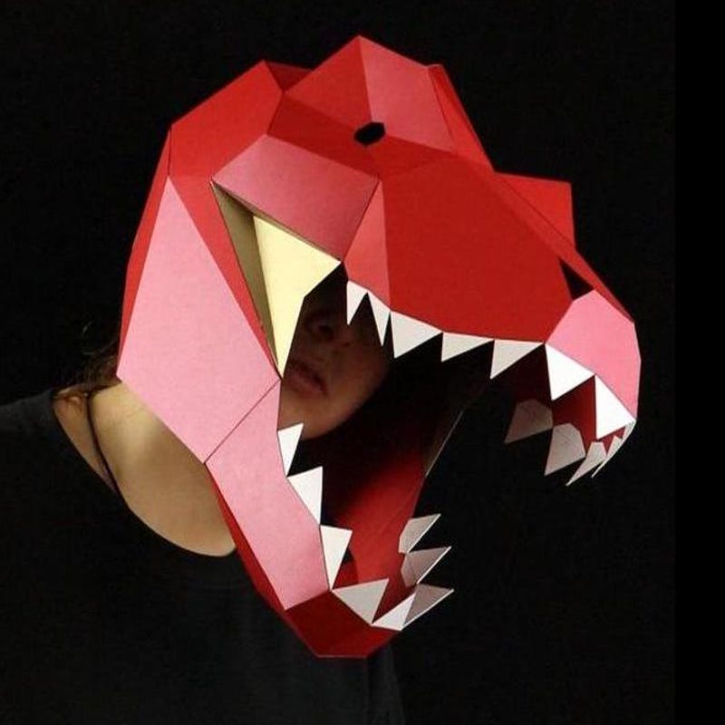 Cardboard Dino Costume - Etsy UK