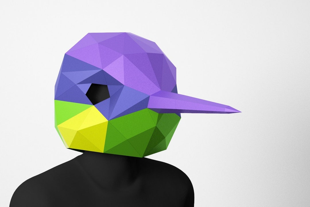Hummingbird Mask: DIY Papercraft Costume (PDF Template) - Etsy
