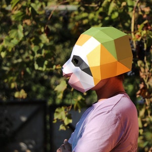 Sloth Mask: DIY 3D Paper Craft Costume (PDF Template) - Etsy