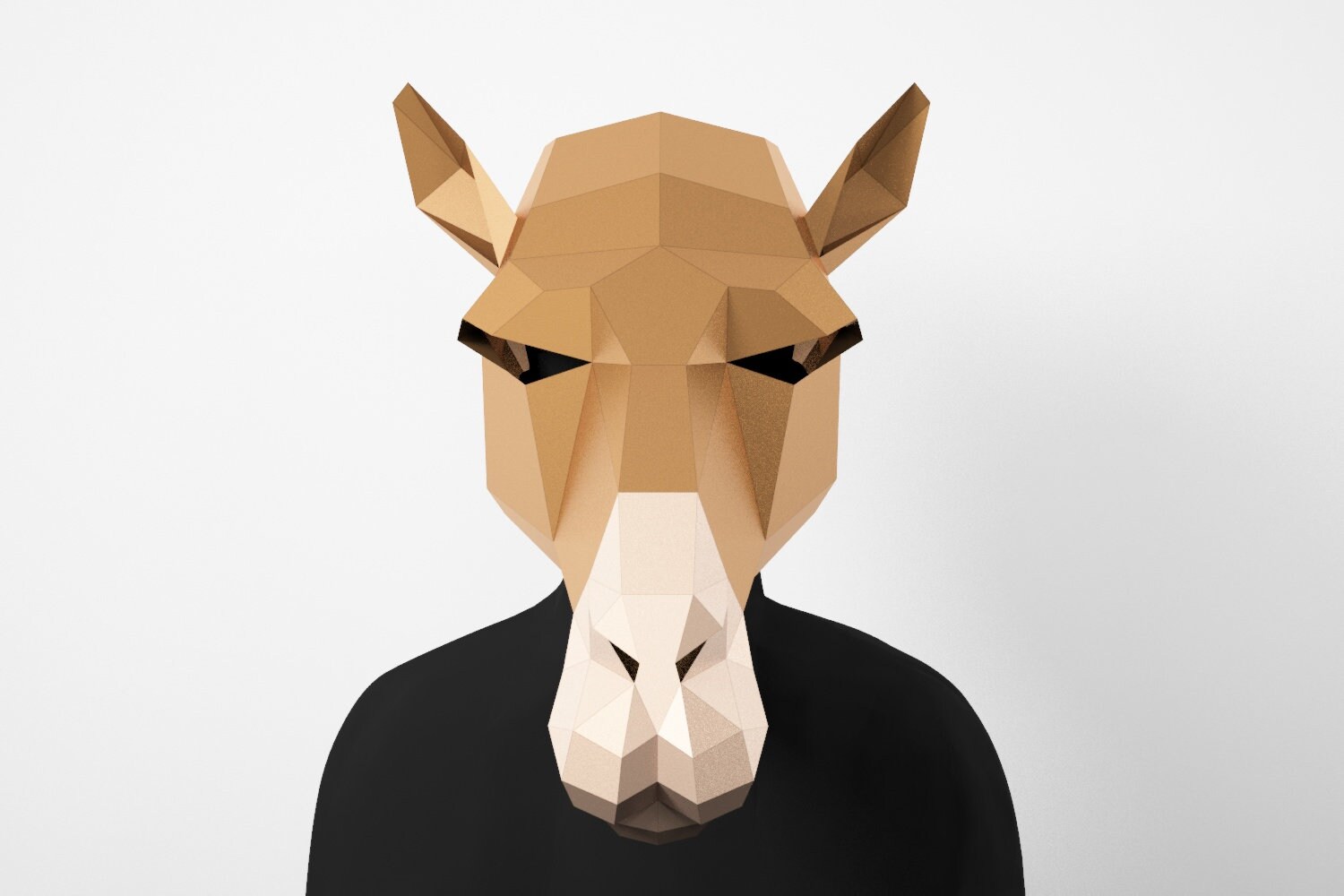 Camel Low Poly Mask DIY Poligonal Mask Camel PDF Template - Etsy