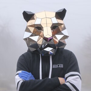 Tiger Mask Low Poly 3D Mask DIY Paper Craft Mask Tiger PDF - Etsy
