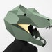 T-rex Low Poly Mask, DIY Paper Craft Mask Dinosaur, PDF Template for 3D ...