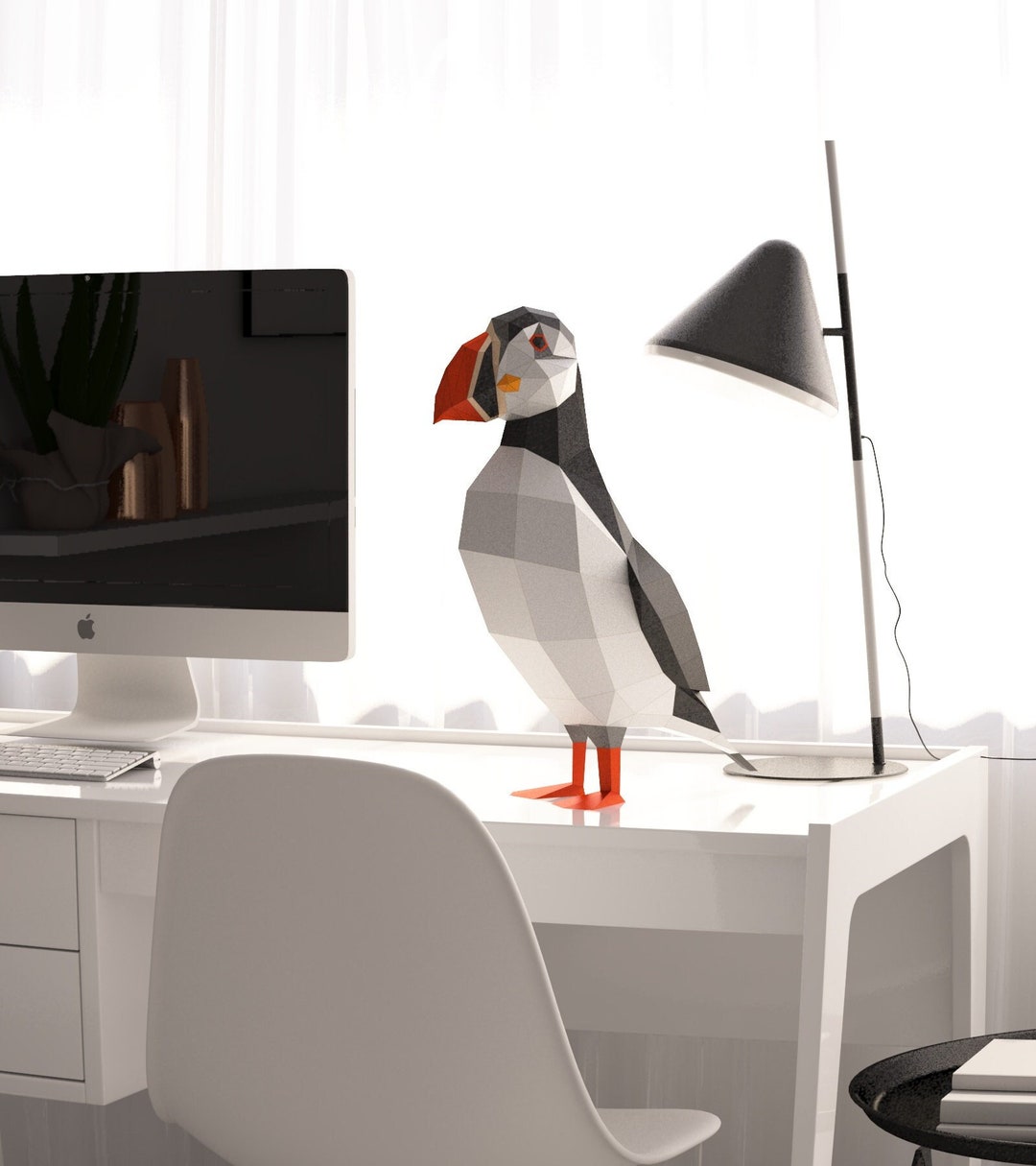 Atlantic Puffin, Bird Diy Papercraft Emplate, 3d Paper Craft, PDF ...