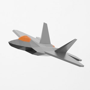 Fighter Model, DIY Decor, Airplane 3D, Fighter Aircraft Low Poly PDF ...