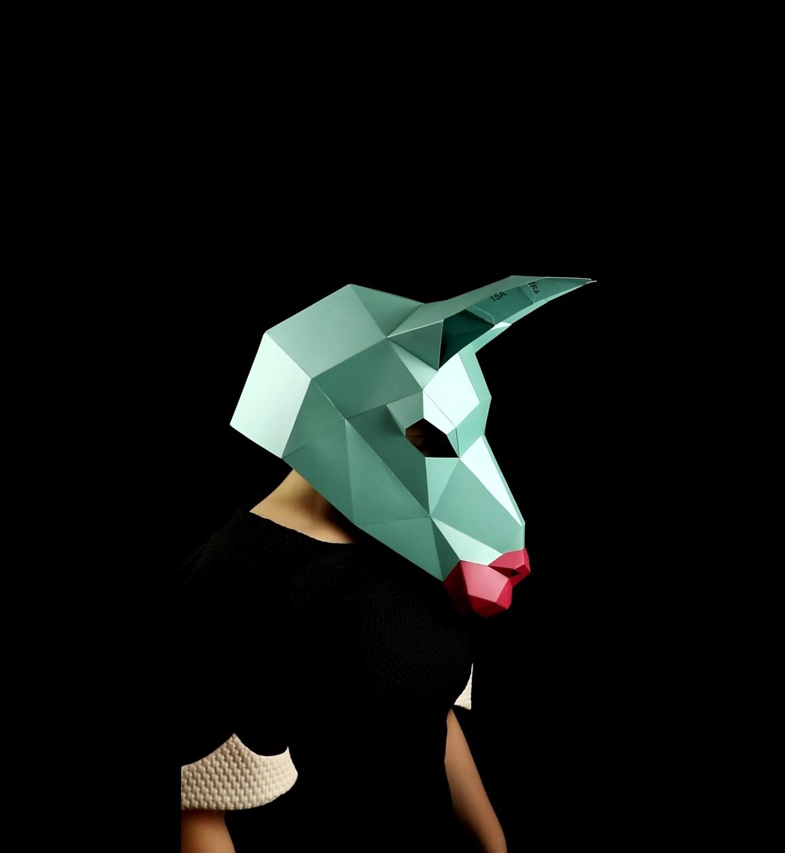 Low Poly Llama Mask: DIY Papercraft Costume (PDF Template) - Etsy