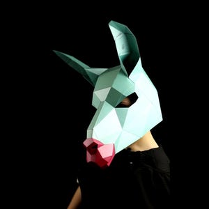 Low Poly Llama Mask: DIY Papercraft Costume (PDF Template) - Etsy