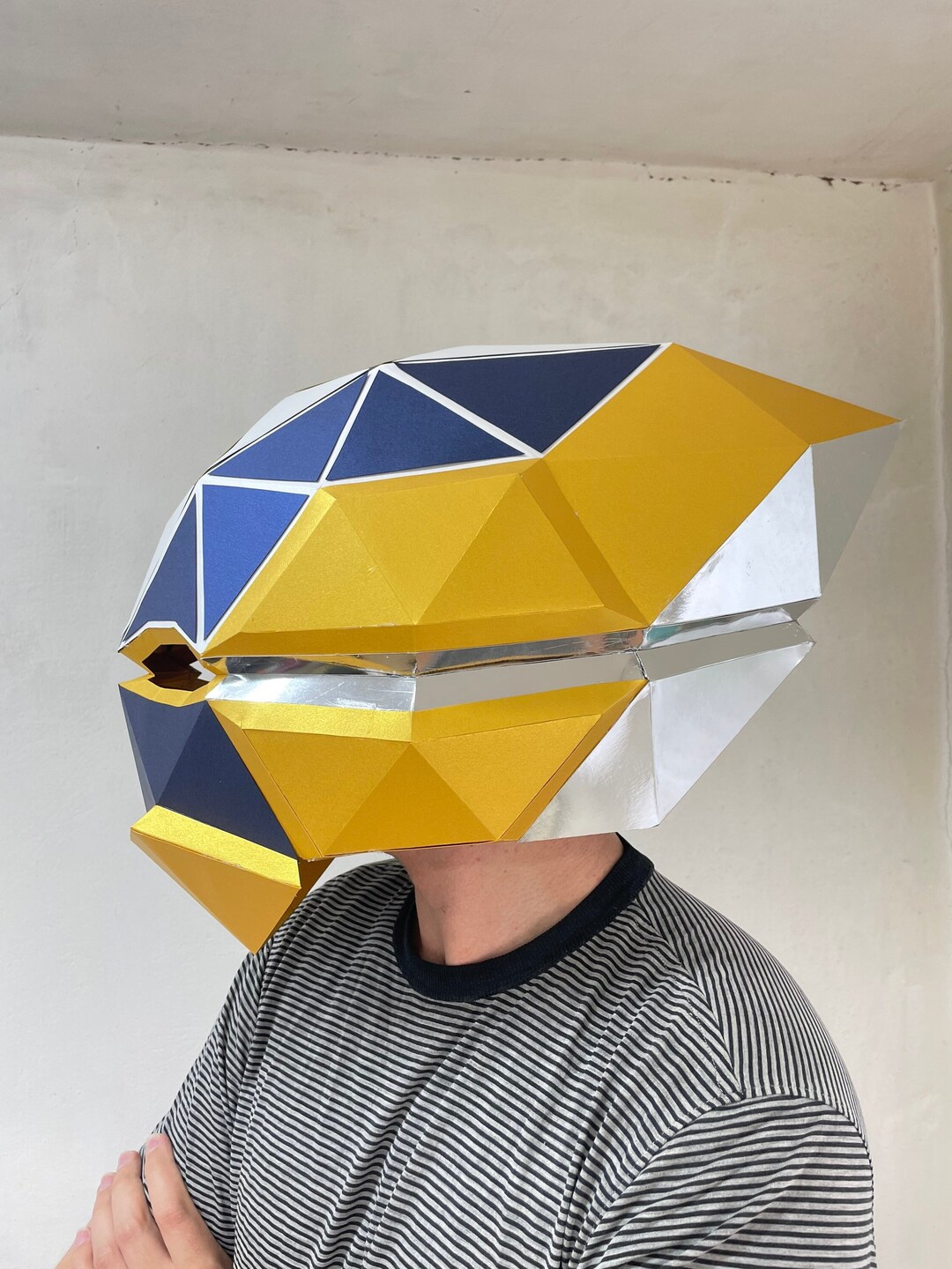 Alien Helmet Papercraft PDF, Alien Cosplay, Halloween Costume, Diy ...