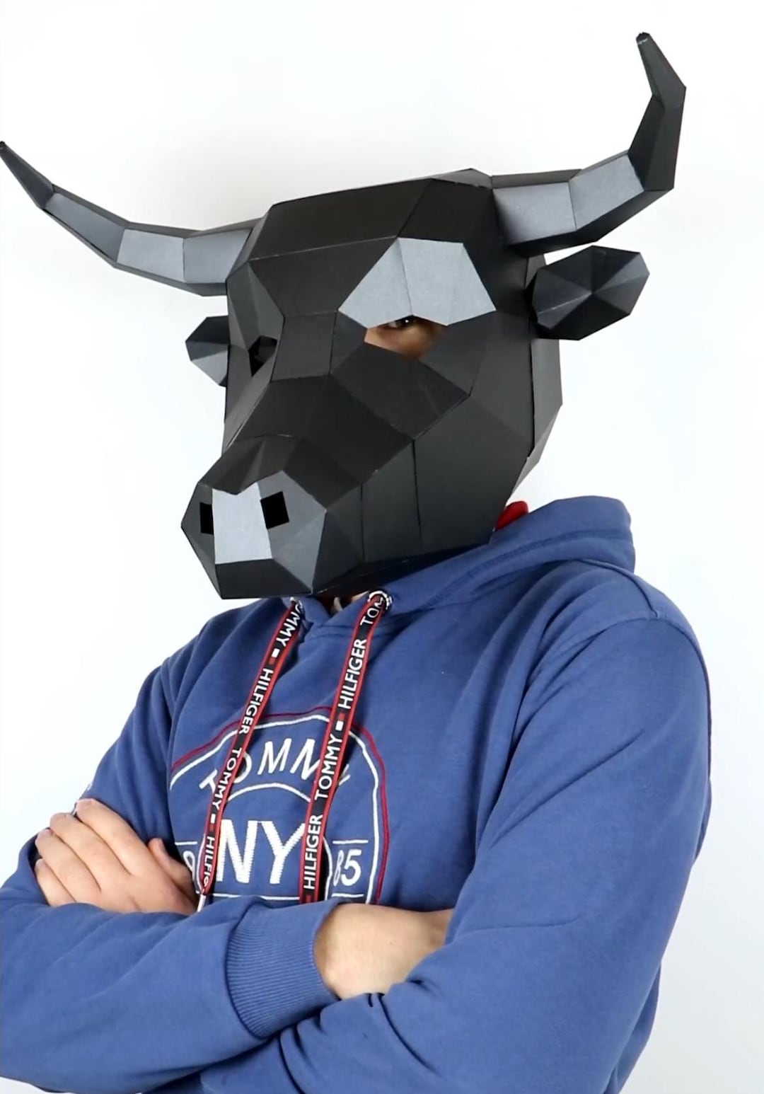 Bull Mask: Low Poly Papercraft Costume (PDF Template) - Etsy