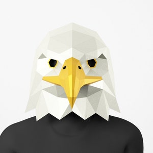 Eagle Mask PDF Template DIY Papercraft Polygonal Origami - Etsy