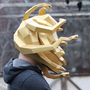 Medusa Gorgon Mask PDF Template, Medusa Gorgon Costume, Cosplay Paper ...