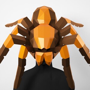 Spiders Tarantulas, DIY Mask, 3D Paper Mask, Spider Costume, Tarantula ...
