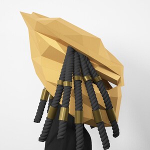 Predator Mask, DIY Paper Mask, Papercraft, 3D Mask, Polygon, Low Poly ...