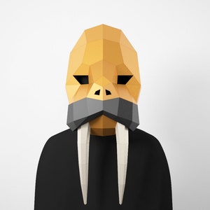 Walrus Msdk, Kid Costume, Paper Craft Template, 3d Mask, Paper Art, 3d ...
