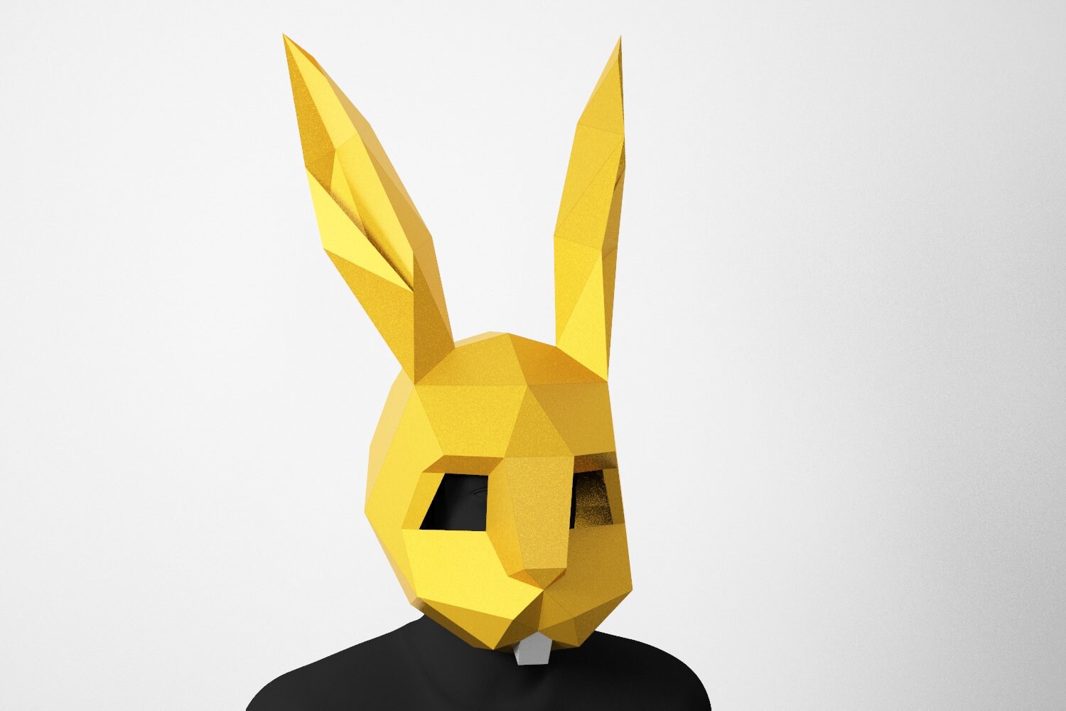 Rabbit Mask Template PDF DIY Papercraft Mask Rabbit - Etsy Australia