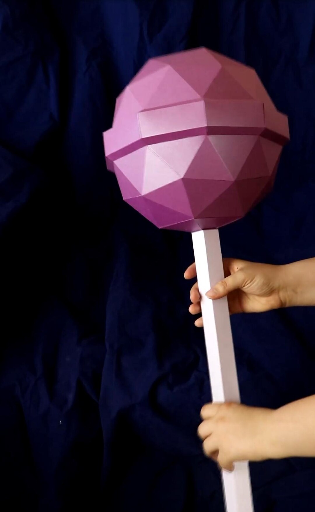 Lollipop Paper Low Poly, PDF Template, DXF and SVG Files - Etsy