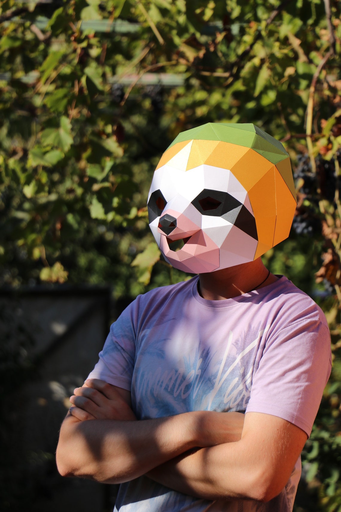 Sloth Mask: DIY 3D Paper Craft Costume (PDF Template) - Etsy