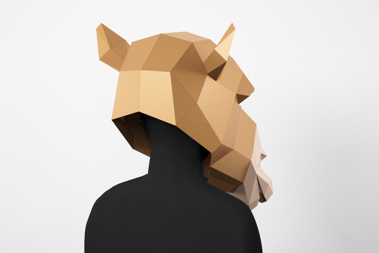 Camel Low Poly Mask DIY Poligonal Mask Camel PDF Template - Etsy