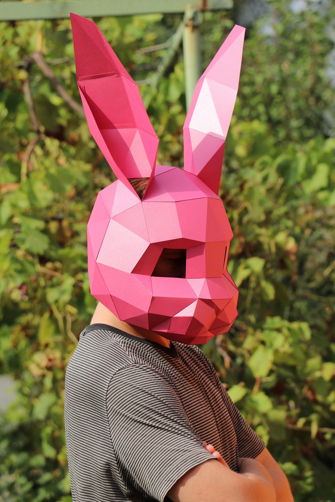 Hare Mask, PDF Template DIY, Rabbit Mask, DIY Hare Mask, Easter Bunny ...