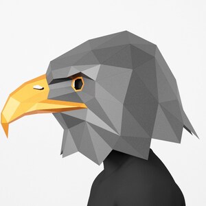 Eagle Mask PDF Template, DIY Papercraft, Polygonal, Origami, 3d Mask ...