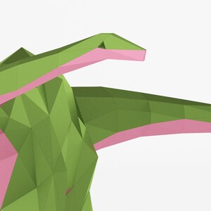 Diplodocus Dinosaur Model: Large Low Poly Paper Sculpture (PDF Template ...