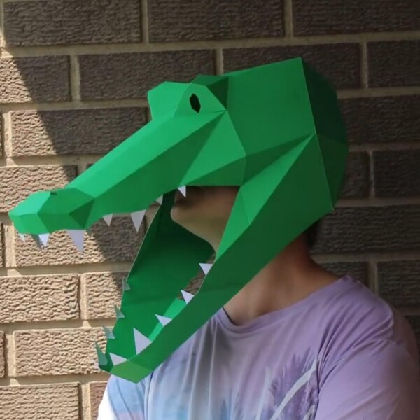 Crocodile Mask - Etsy