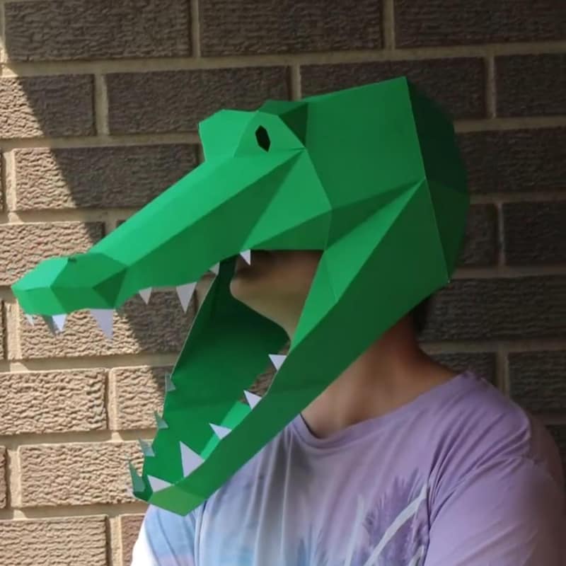 Crocodile Mask - Etsy