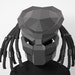 Predator Mask, DIY Paper Mask, Papercraft, 3D Mask, Polygon, Low Poly ...