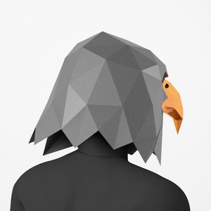 Eagle Mask PDF Template DIY Papercraft Polygonal Origami - Etsy