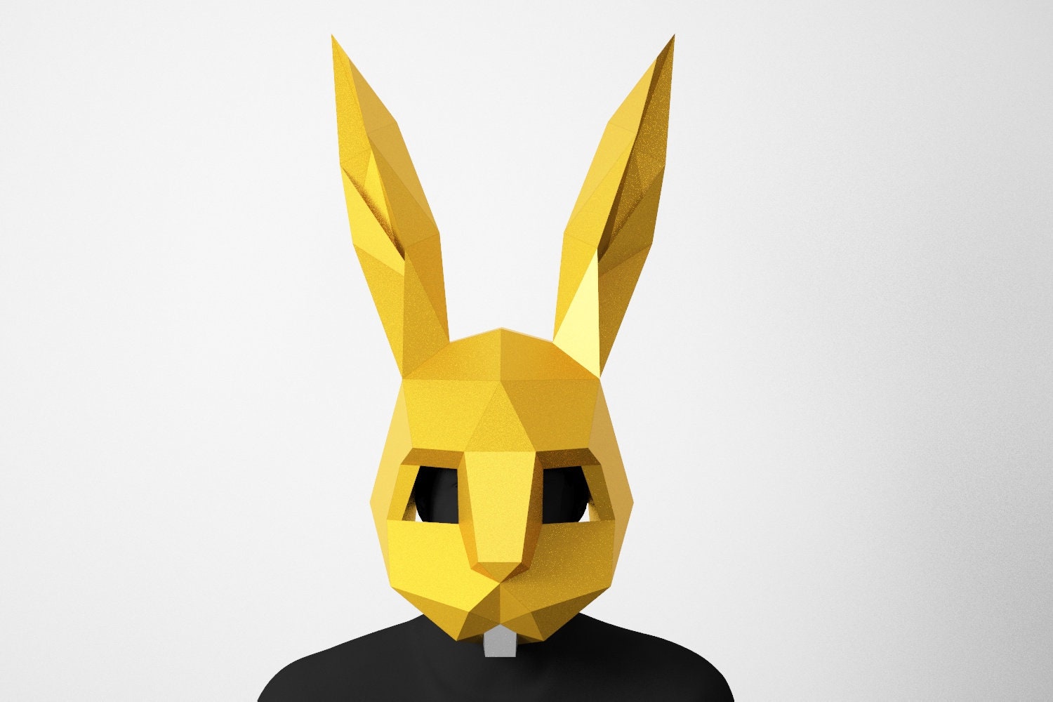 DIY Papercraft Rabbit Mask: Hare Costume Template (PDF) - Etsy