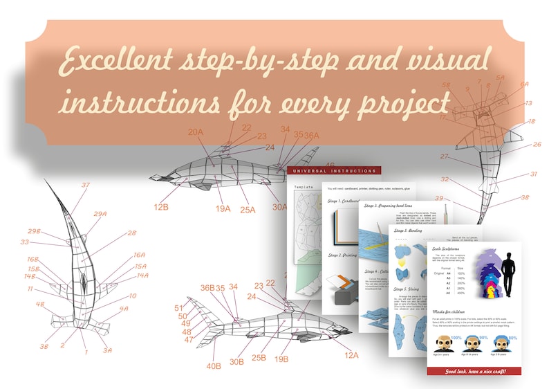 Camel Low Poly Mask DIY Poligonal Mask Camel PDF Template - Etsy